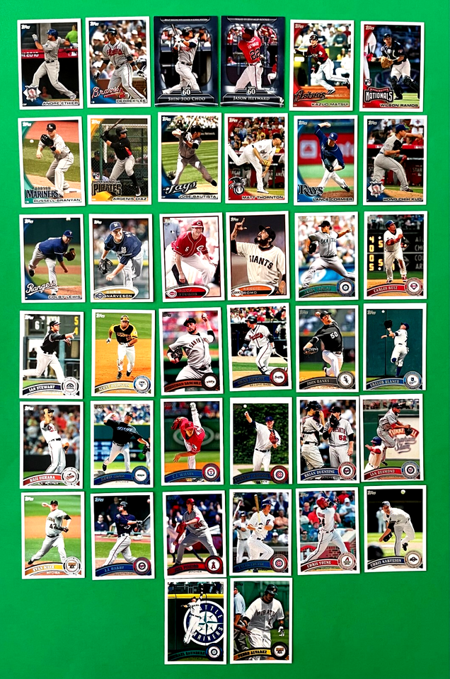 2010-2012 TOPPS BASEBALL (147) INDIVIDUAL CARD LOT - NM | eBay