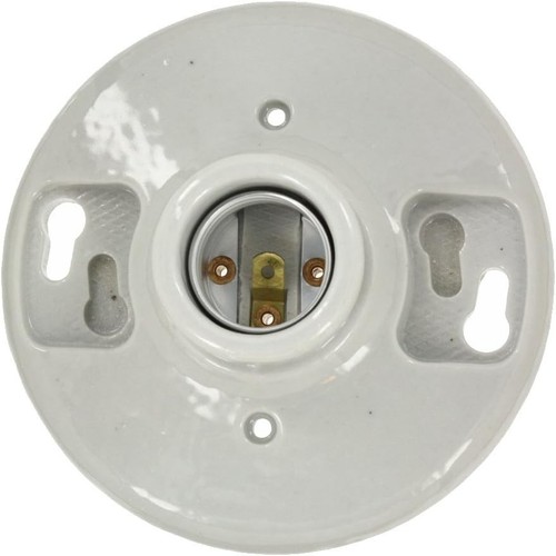 1x E26 E27 Light Socket Porcelain Ceramic Screw Socket Lamp Holder Bulb ...