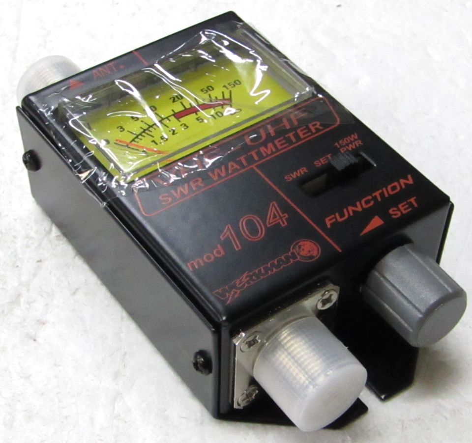 Workman 104 VHF UHF SWR Watt Meter 120-500 MHz Inline Tester for Ham ...