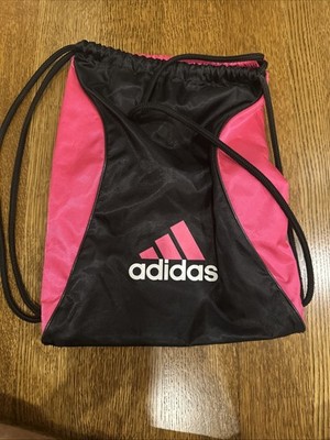 Adidas Pink And Black Drawstring Backpack | eBay