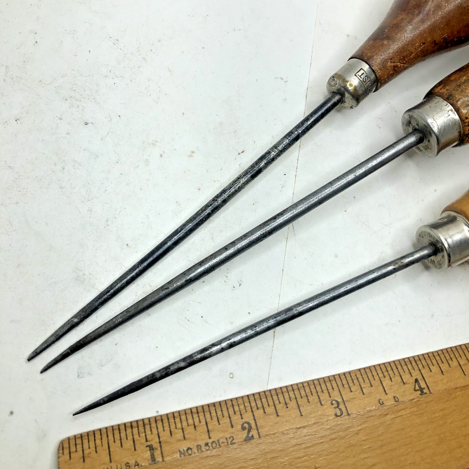 Vintage Mix Lot of 3 Godell Gilchrist & Unbranded Scratch Awl or Ice ...