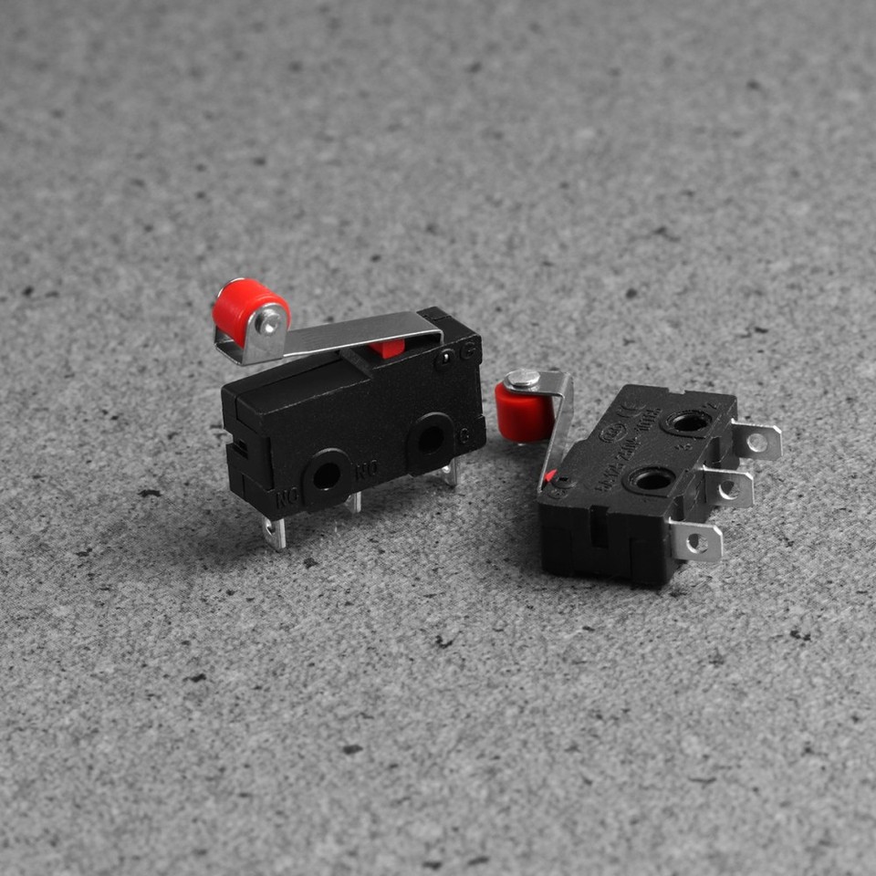 Micro Switch with Wheels Momentary Push Button Hinge Lever Switches ...