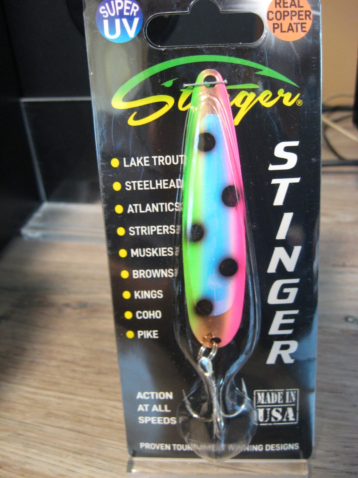 Michigan Stinger 3.75" Trolling Spoons Fishing Baits Choose Colors | eBay