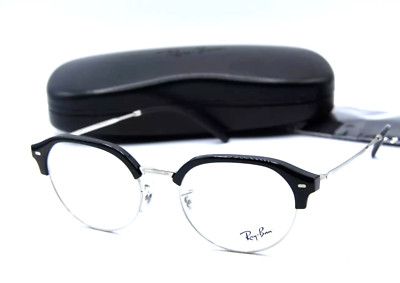 New RAY-BAN Eyeglasses RB 7229 2000 51-20 145 Black & Silver Frames | eBay
