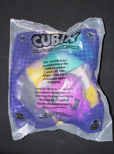 Cubix ROBOTS FOR EVERYONE # 10 - 2001 Burger King Kids Club NIP | eBay