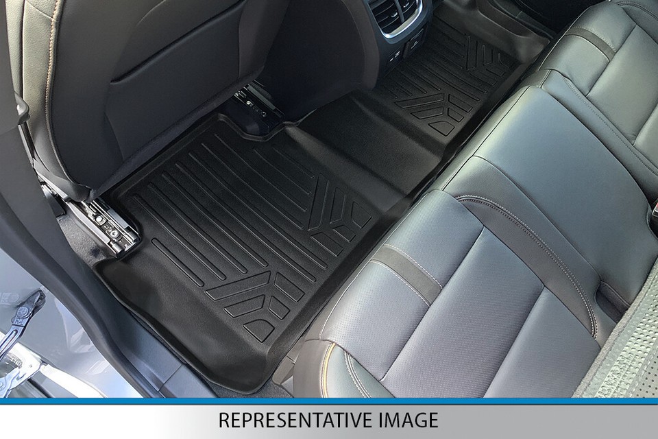 SMARTLINER Floor Mats 2nd Row TPE 2019-2025 Ram 1500 Crew Cab Underseat ...