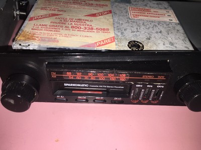 Sparkomatic SR37 AM/FM Cassette Stereo Radio W Built In Equalizer-RARE ...