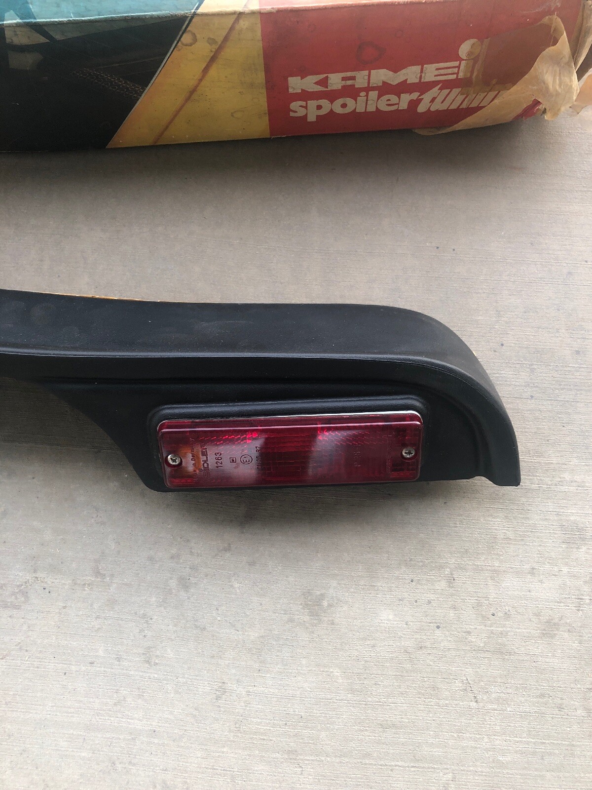 VW Mk1 Rabbit Rare Rear Kamei Spoiler | Black | Aftermarket | Hella ...
