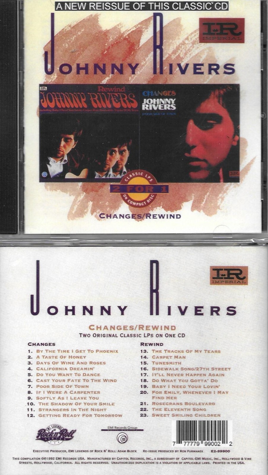 JOHNNY RIVERS-CHANGES/REWIND 2 LPS ON 1 CD | eBay