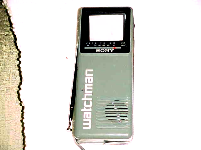 VINTAGE SONY WATCHMAN MINI CRT TV MODEL FD-10A 1987 WORKING | eBay