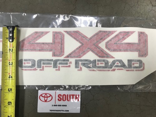 Tundra TRD 4X4 Off-Road Bedside Decal Black & Red Genuine OEM 75996 ...