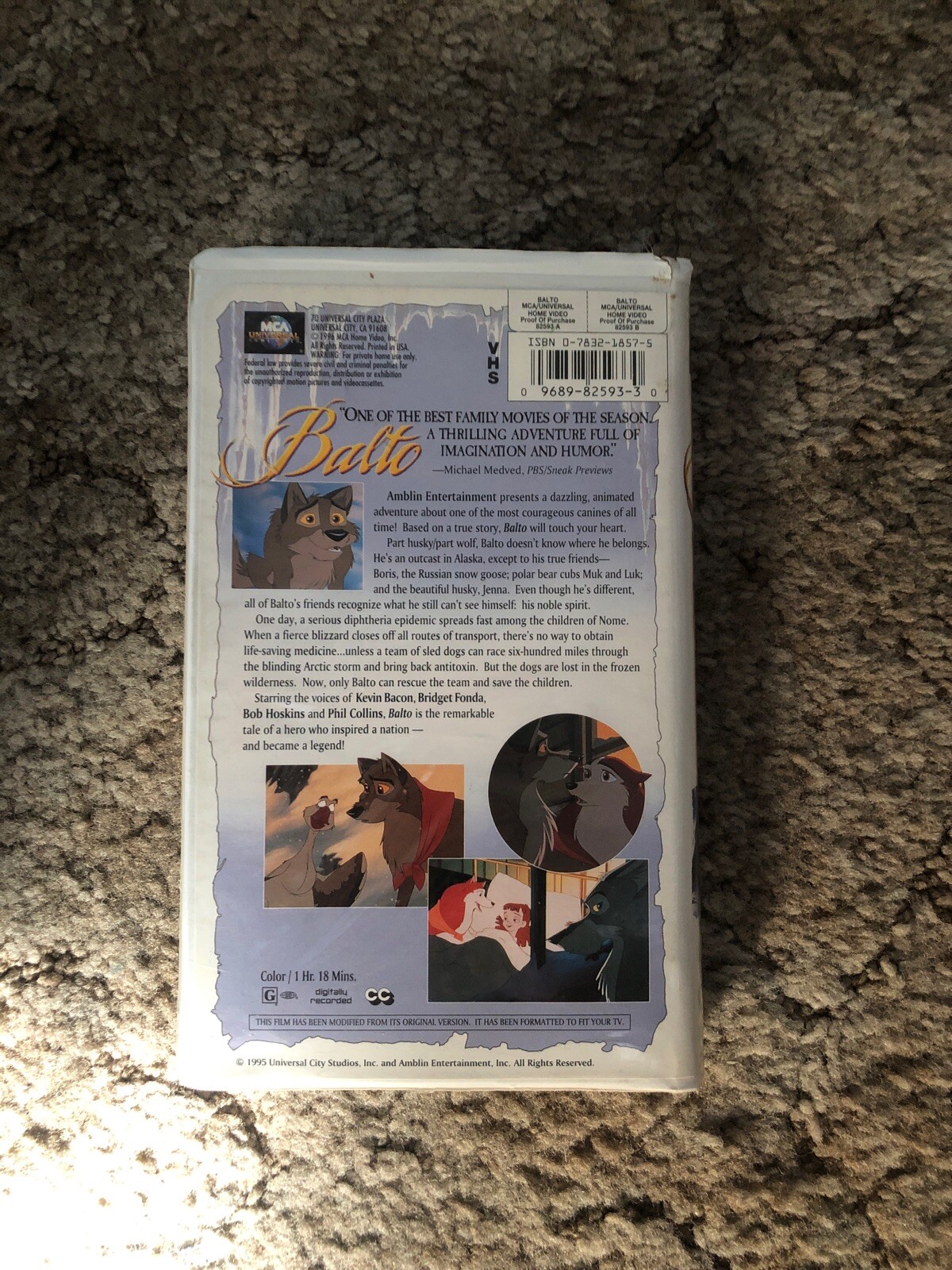 Balto (VHS, 1999, Clamshell) | eBay