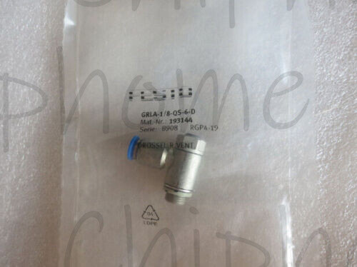 1PCS NEW FESTO GRLA-1/8-QS-6-D 193144 Throttle Valve | eBay