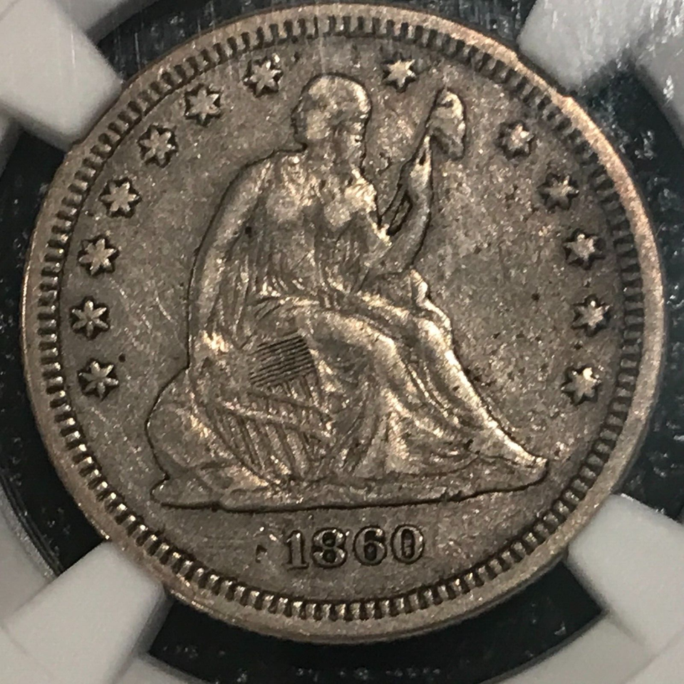 NGC XF DETAILS 1860 P 25C LIBERTY SEATED QUARTER-OLD US COIN-SEP333 | eBay