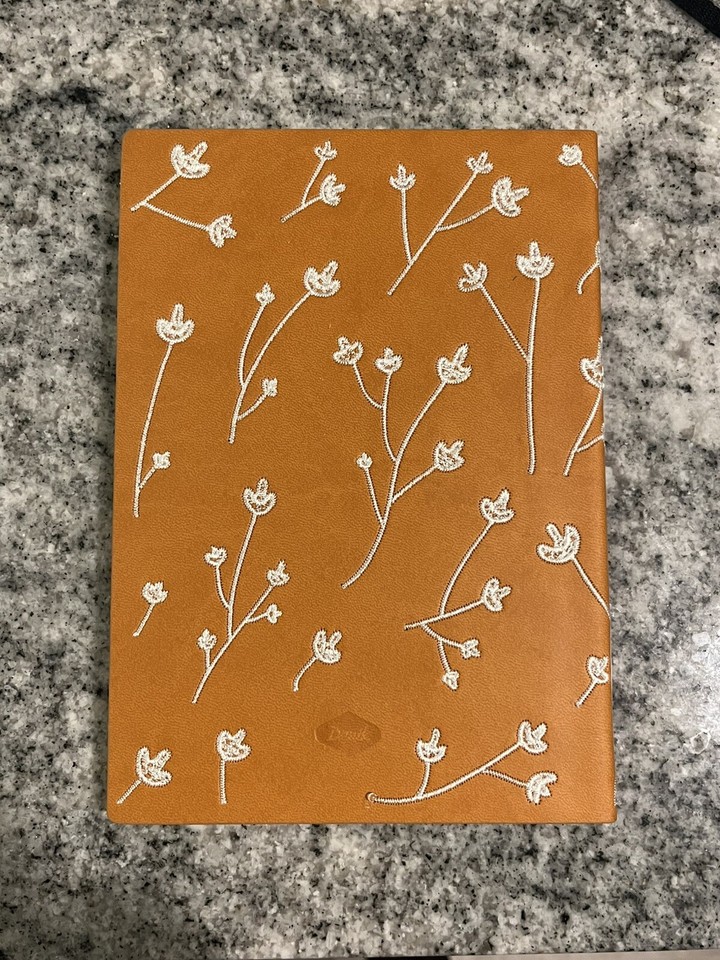 Denik Notebook Journal Embroidered Leather Ribbon Marker Lined 144 ...