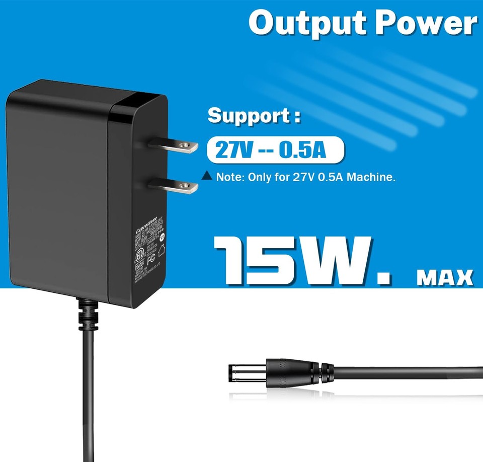 27V Massage Gun Charger AC Adapter for Sharper Image 1014747 1013983 ...