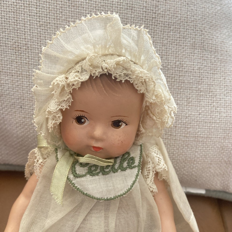 Madame Alexander Dionne Quintuplets 7.5" Baby Doll CECILE Hang Tag ...