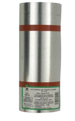 Amerimax 70014 Silver Galvanized Steel Roof Roll Flashing 14 W in. x 50 ...