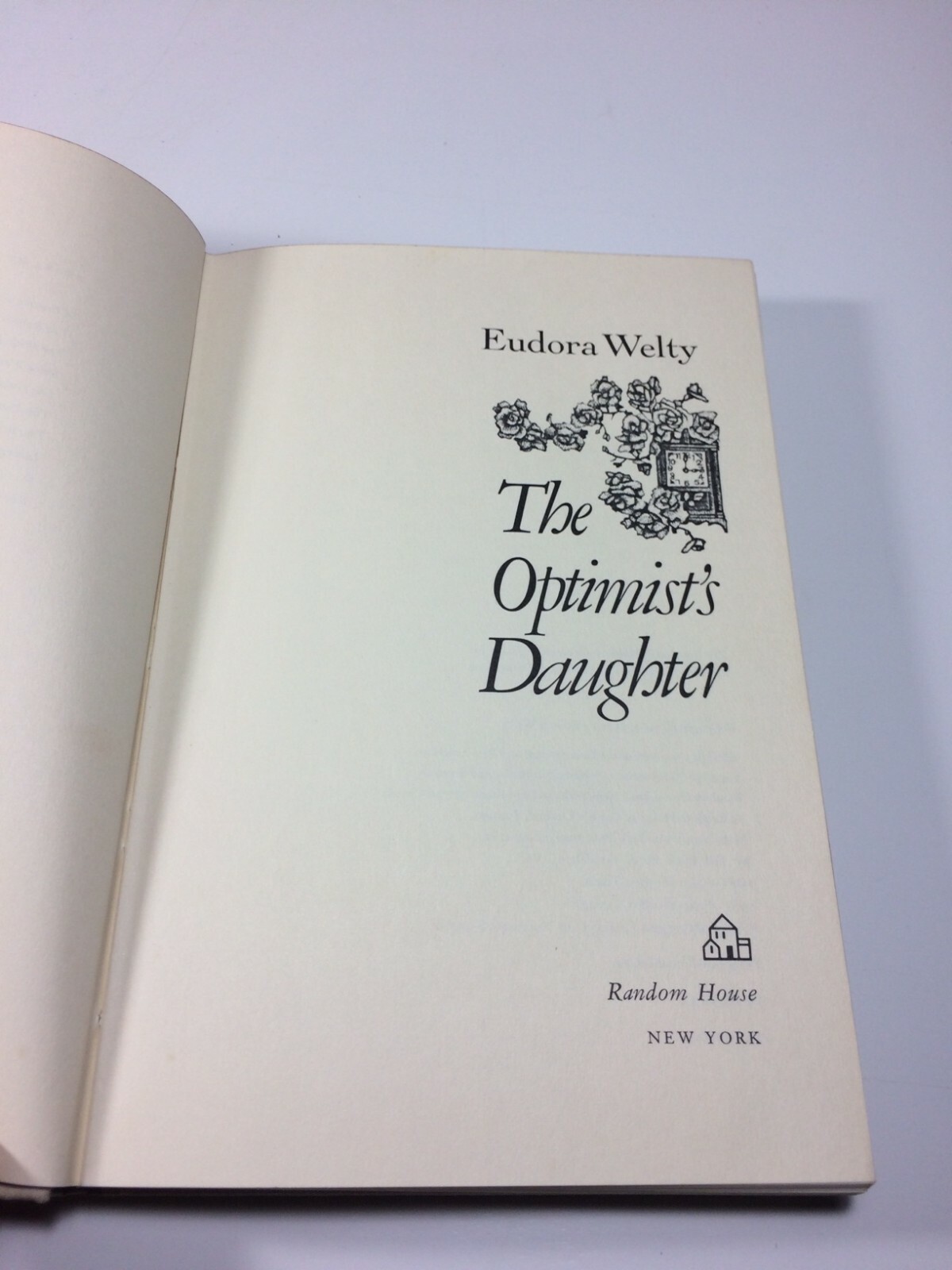 The Optimist's Daughter By Eudora Welty (1972 First Edition HC|DJ) VG ...