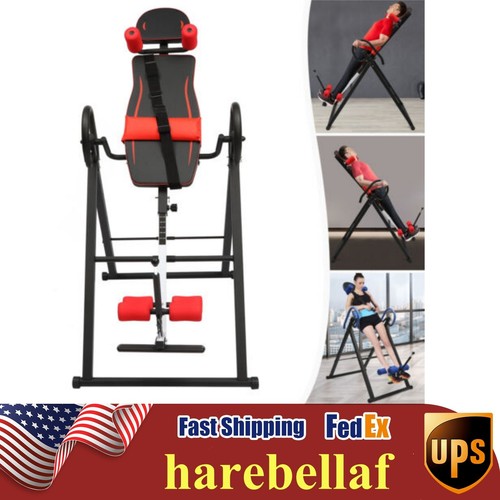 Inversion Table Gravity Physical Therapy w/ Lumbar Support for Back ...