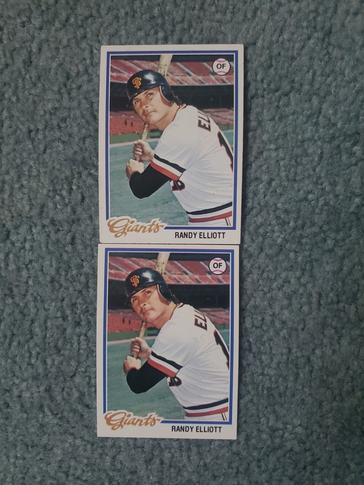 Randy Elliott Baseball Card Lot of approx 2 Cards | eBay