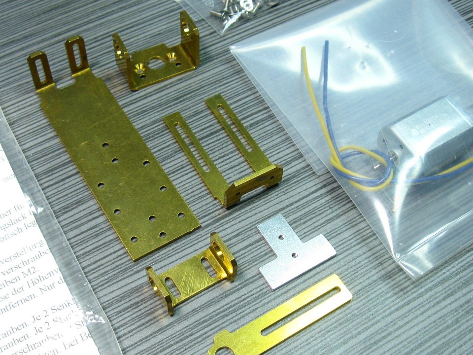 SLOT CAR HTF SCHOLER Germany brASS Inline F1 CHASSIS Kit Unused New ...