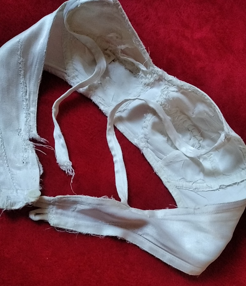 Vintage Soviet women's White bra brassiere satin USSR 1970s Ukraine ...