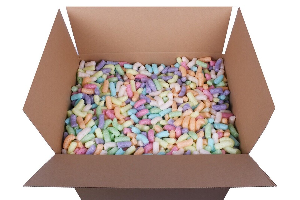 Coloured PACKING PEANUTS Biodegradable ANY QTY for VOID FILL Value ...