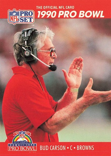 Bud Carson 1990 Pro Set #378 Cleveland Browns | eBay