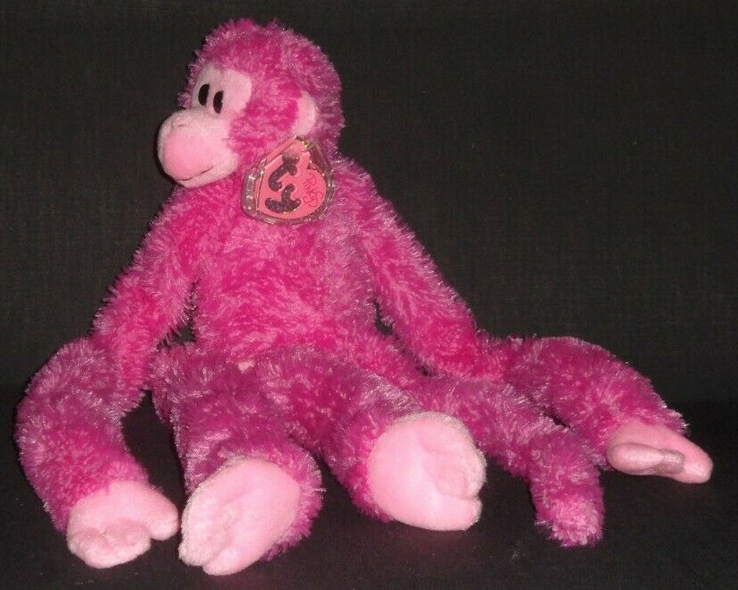 Ty Hug Me The Monkey Pinky Beanie Plush. for sale online | eBay