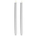 Luminara Flameless LED Window Taper Candles Battery Operated White for ...