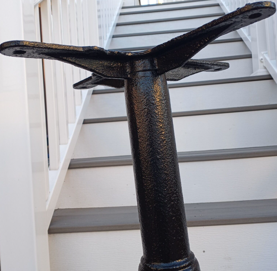 Antique Cast Iron Table Pedestal Base | eBay