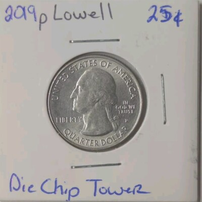 2019-P Lowell Massachusetts Die Chip Error/Variety Washington ATB ...