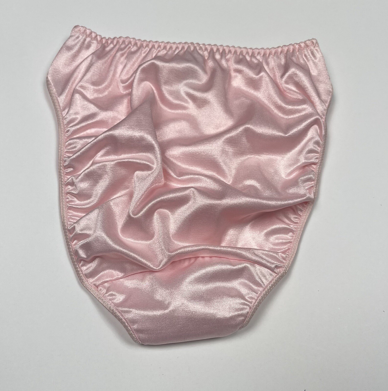 Vtg Hi-Cut Satin Panty · Pink · M/6 - Gem