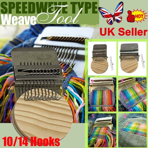 10/14 Hooks Small Loom-speedweve Type Weave Tool DIY Weaving Darning ...