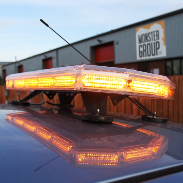 Amber Recovery Light Bar LED Flashing Beacon Lightbar Warning Strobe ...