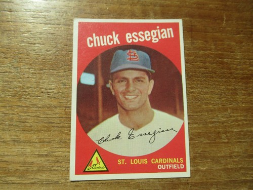 1959 TOPPS CHUCK ESSEGIAN #278 CARDINALS HIGH GRADE SETBREAK BEAUTIFUL ...