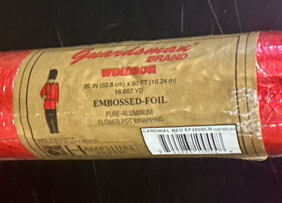 Lot Of 3 Guardsman Brand Windsor Poly Embossed Foil Wrap Florist Foil ...