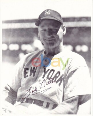 Frank Hiller Autograph Signed 1940s NY Yankees 8x10 B&W Photo d87 RARE ...