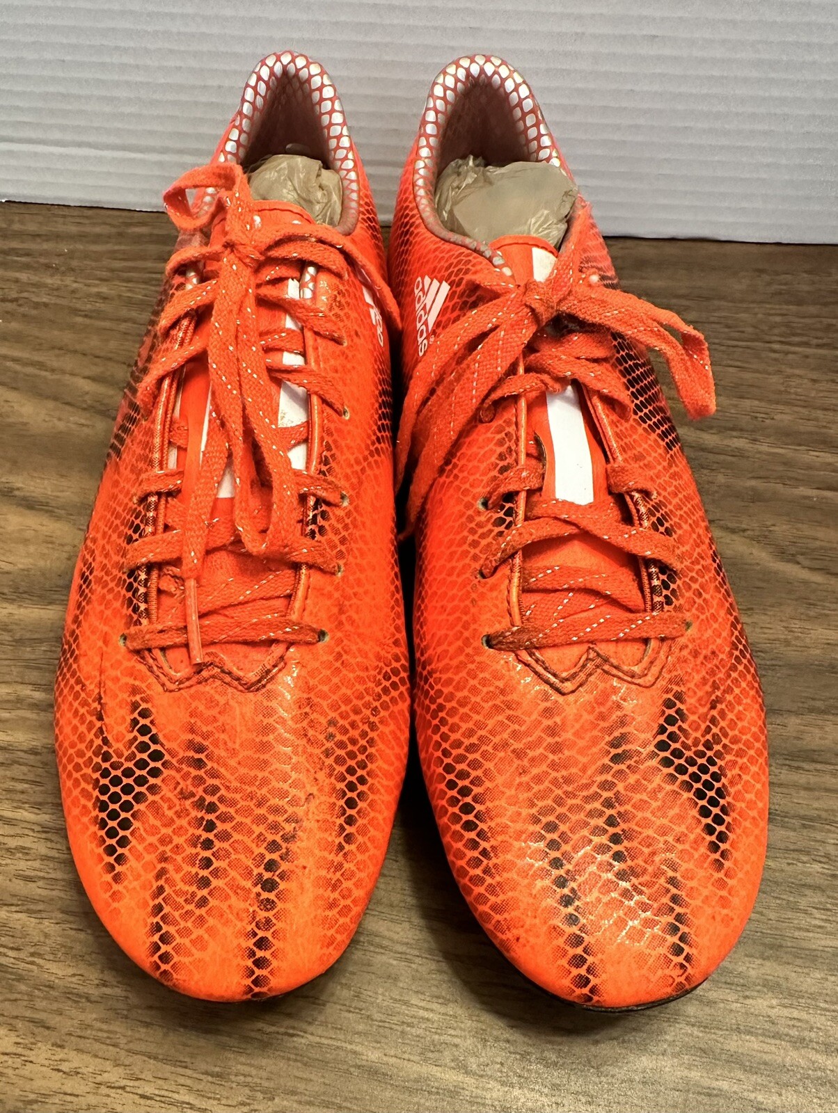 ADIDAS F10 FG RED SOCCER FOOTBALL MENS SIZE 8.5 B348… - Gem