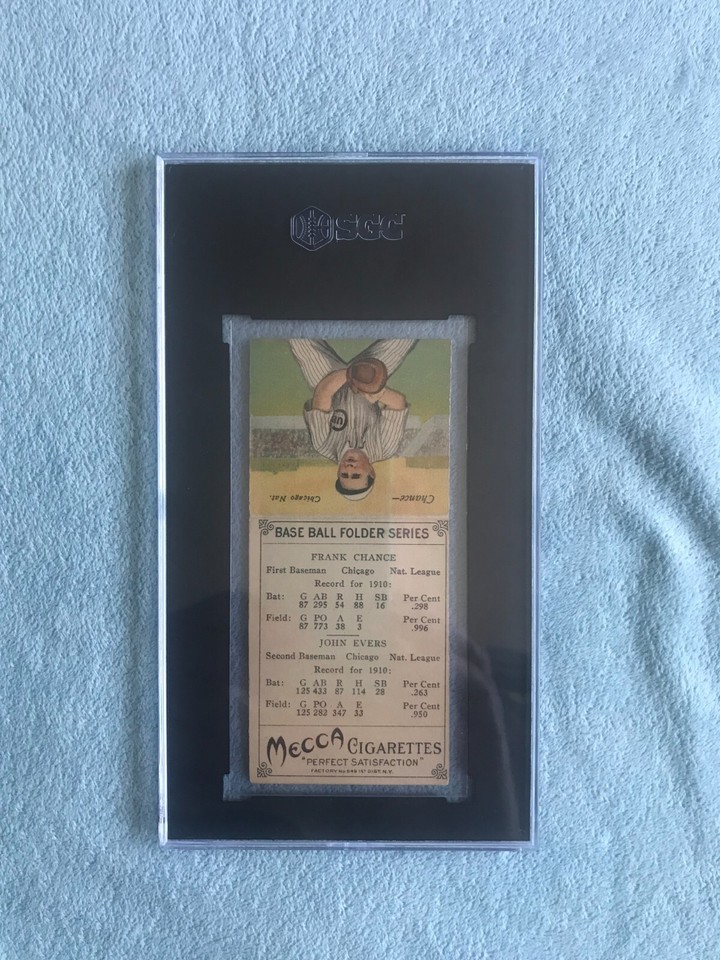 1911 T201 Mecca Cigarettes Frank Chance Johnny Evers HOF Chicago Cubs ...