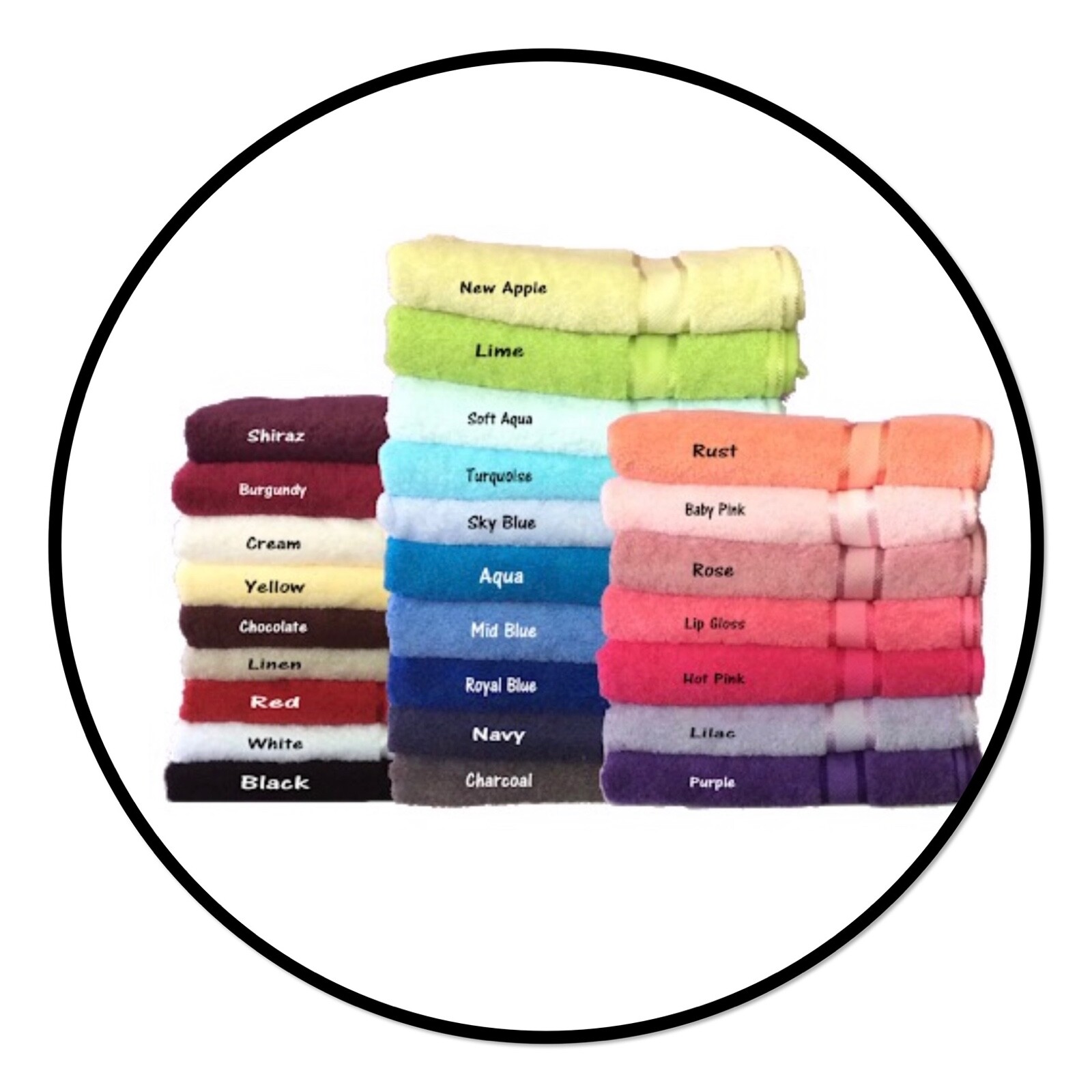 Embroidered Bath Towel/ Bath Sheet/ Hand Towel Set - Italian Playing ...