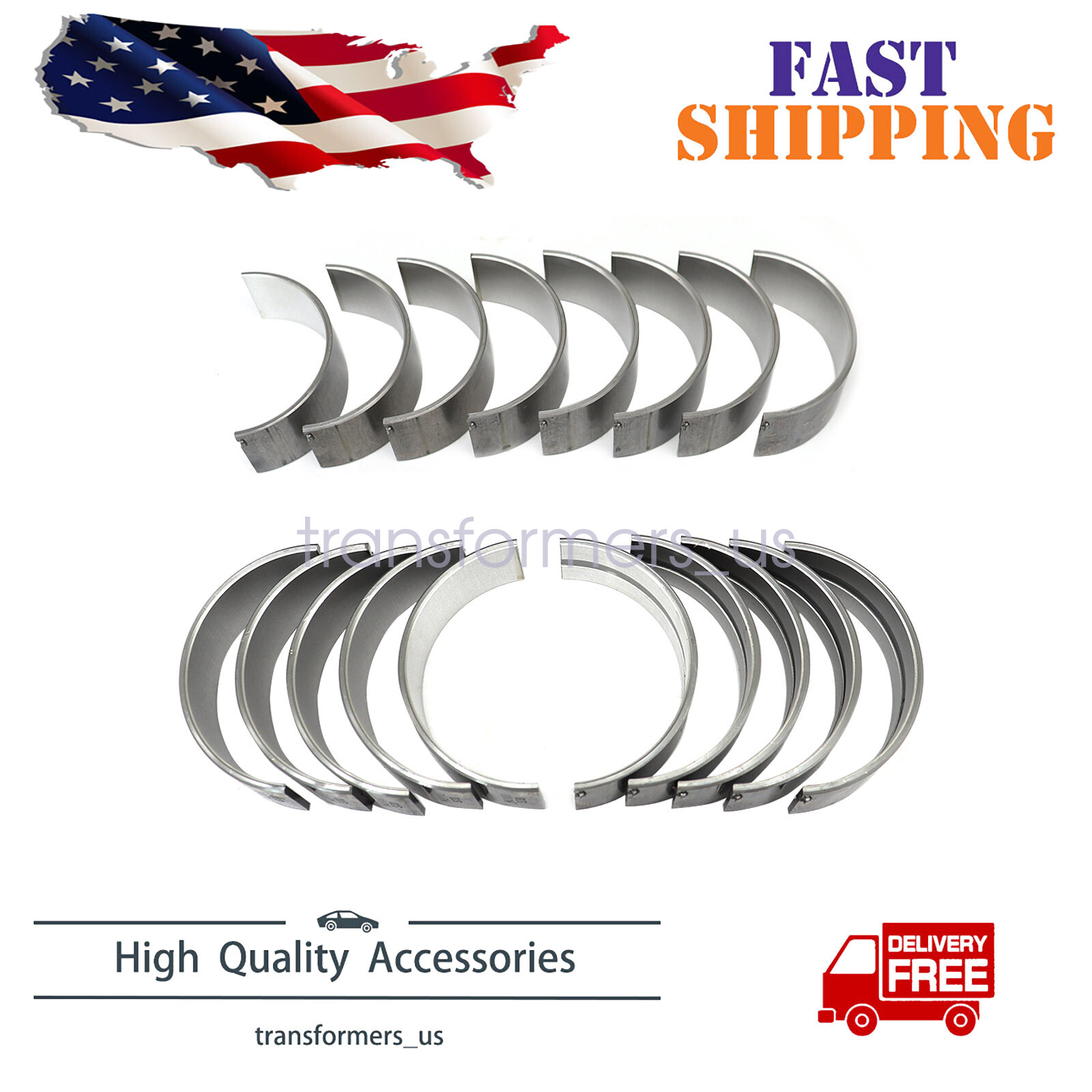 Main & Connecting Rod Bearing Set Fit For Mercedes-benz C200K C200K ...