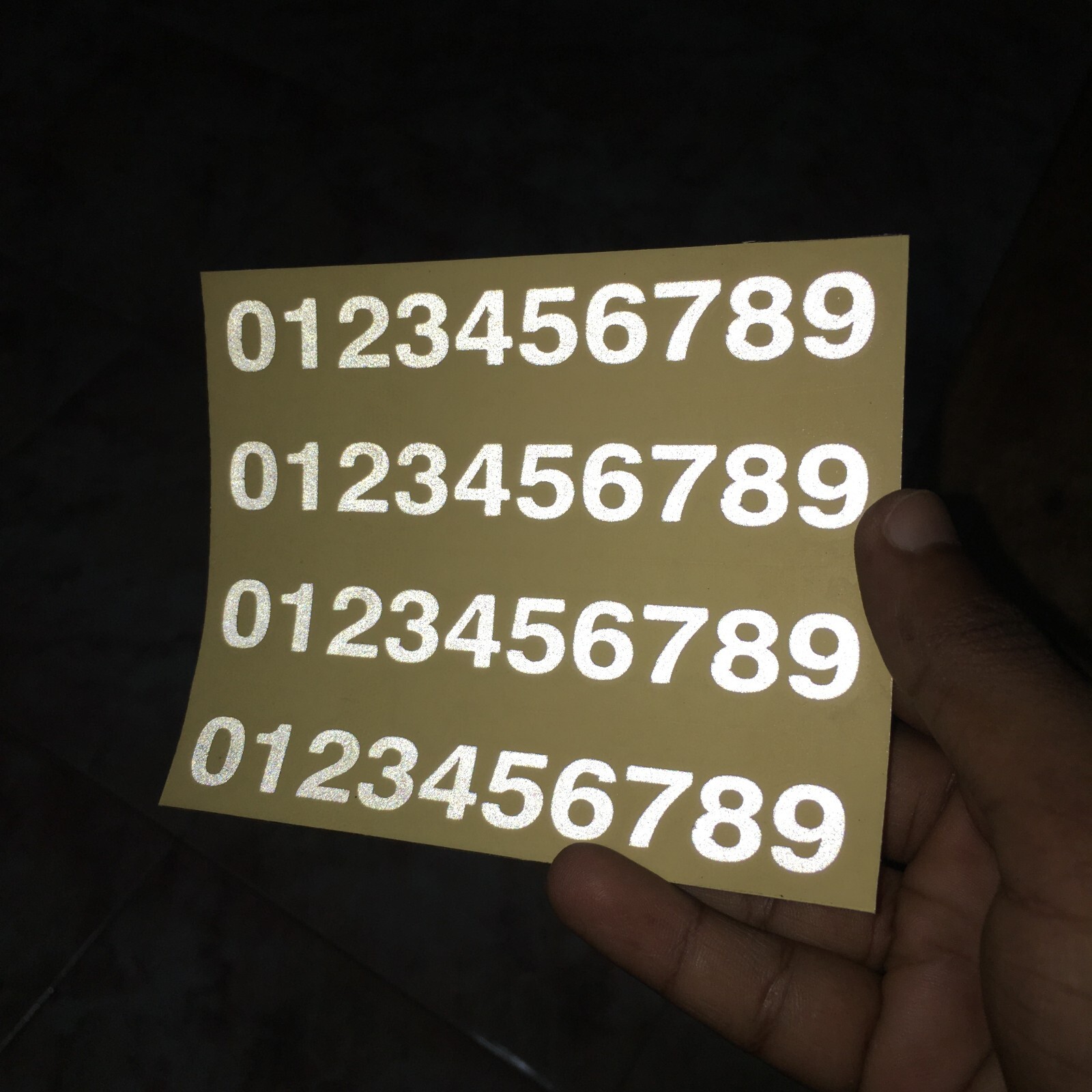 WHITE REFLECTIVE Street Address Mailbox House Number Vinyl Decal ...