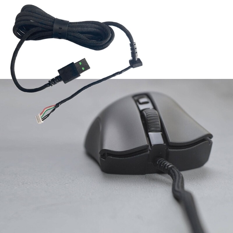 USB Mouse Wire Mouse Cable Replacement PVC Wire for DeathadderV2 Mouse ...