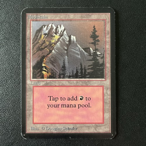 Mountain (A) Alpha Edition NM MTG Free Ship | eBay