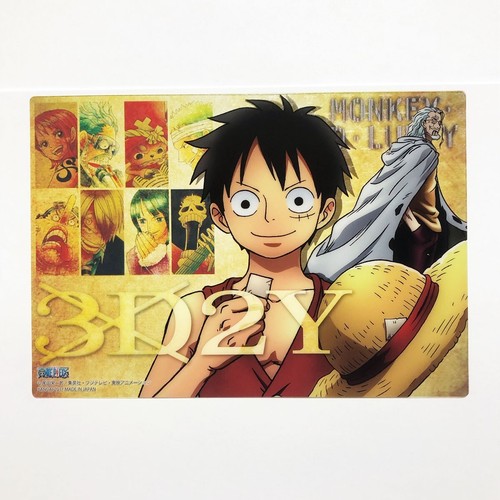 Z100 Luffy Japanese One Piece New World Plate Jumbo Clear Card Bandai ...