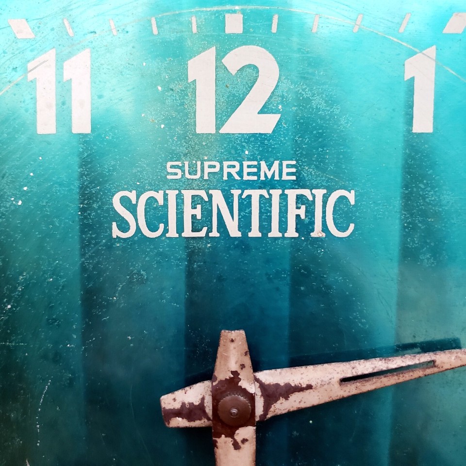 Antique Rare SUPREME SCIENTIFIC Collectible Clock Vintage Pendulum Wall ...