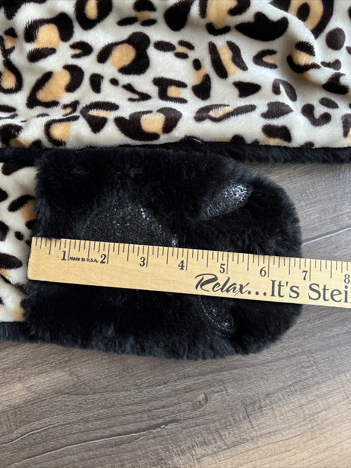 Claire’s Leopard Hooded Scarf Faux Fur And Fleece Lin… - Gem
