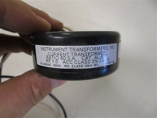 INSTRUMENT TRANSFORMERS INC CURRENT TRANSFORMER E93779 MARINE BOAT | eBay